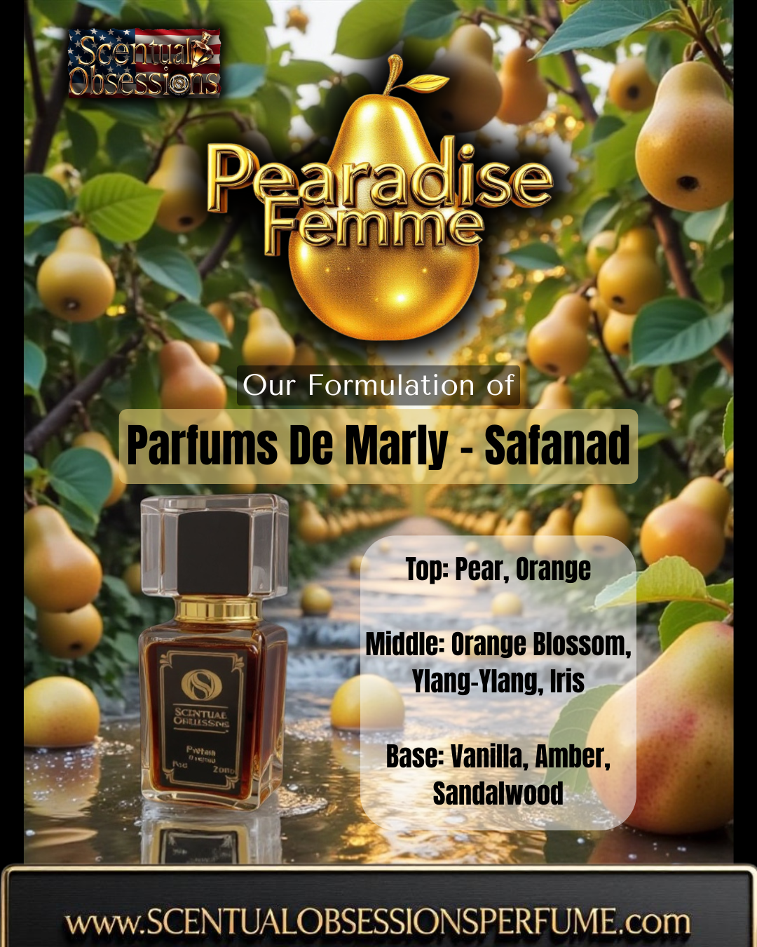 Pearadise Femme Inspired by Safanad – Scentual Obsessions