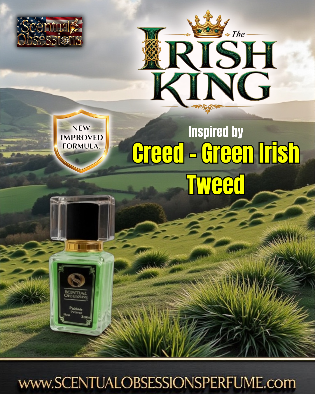 The Irish King Inspired by Green Irish Tweed – Scentual Obsessions