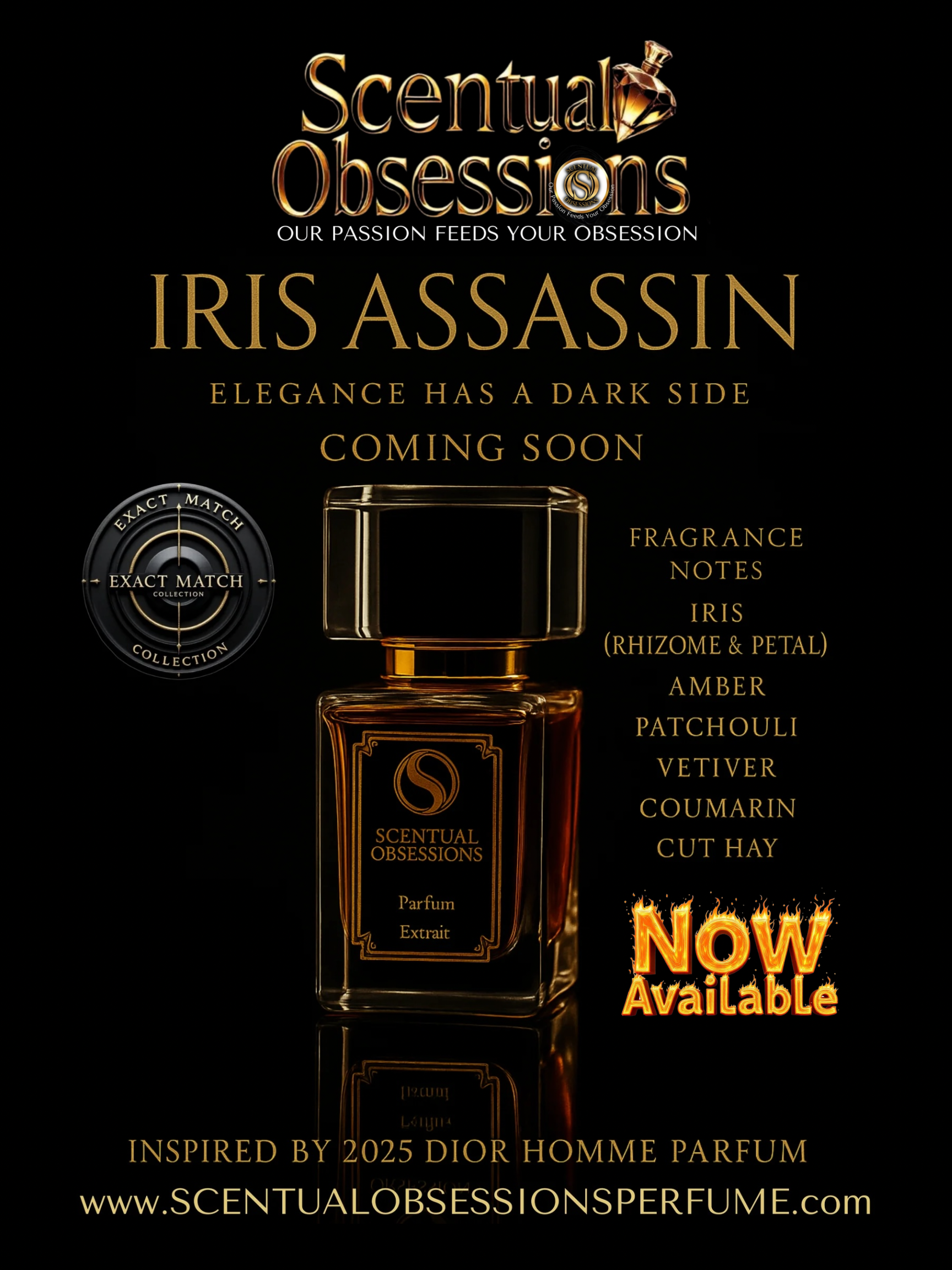 Iris Assassin: Inspired by 2025 D. Homme Parfum – Scentual Obsessions